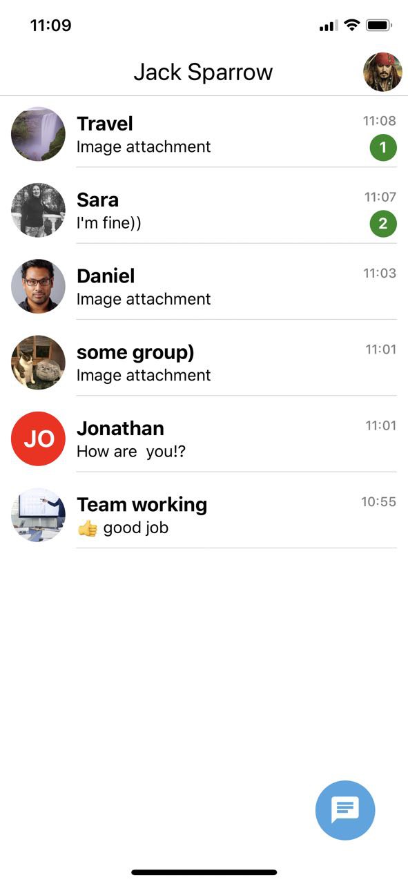 Connectycube React Native Chat Code Sample